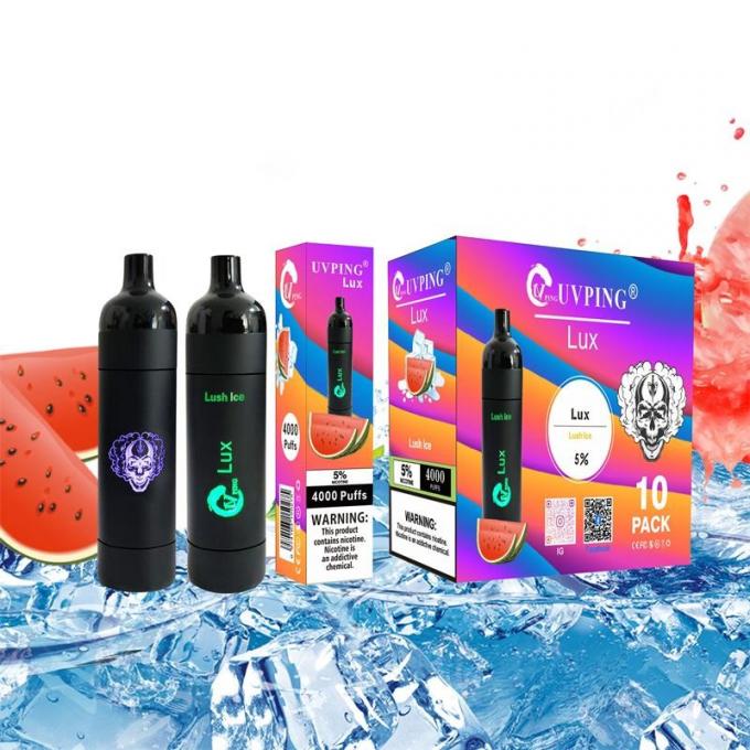 Nicotina de 4000 colores de los soplos LED Vape Pen Mesh Coil Light Up 13