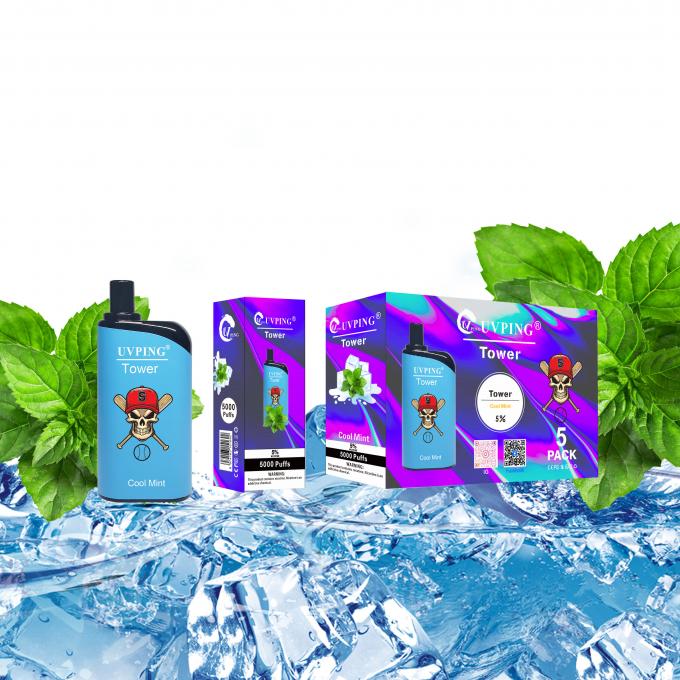 nicotina Vape rectangular Pen Cotton Candy Flavor de 2mg 3mg 5mg