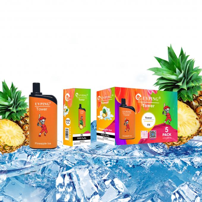 nicotina Vape rectangular Pen Cotton Candy Flavor de 2mg 3mg 5mg